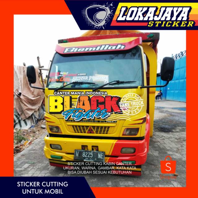 Jual STICKER STIKER CUTTING KABIN CANTER TRUCK TRUK | Shopee Indonesia