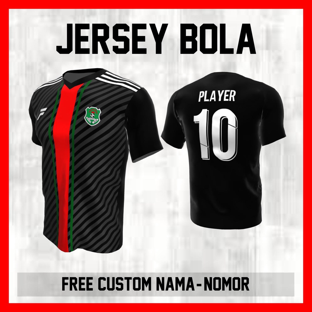 Jual Kaos Bola Jersey Malawi Timnas Negara Garis Bahu Baju Custom Nama ...