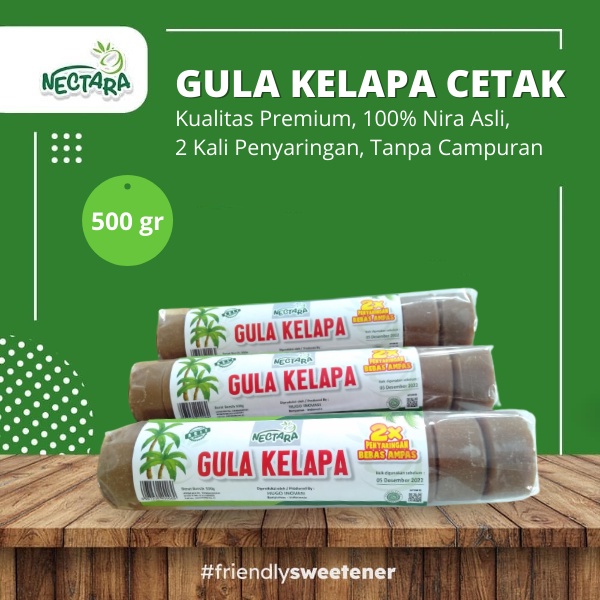 Jual Nectara Gula Kelapa Cetak 500gr | 2 Kali Penyaringan | Shopee ...