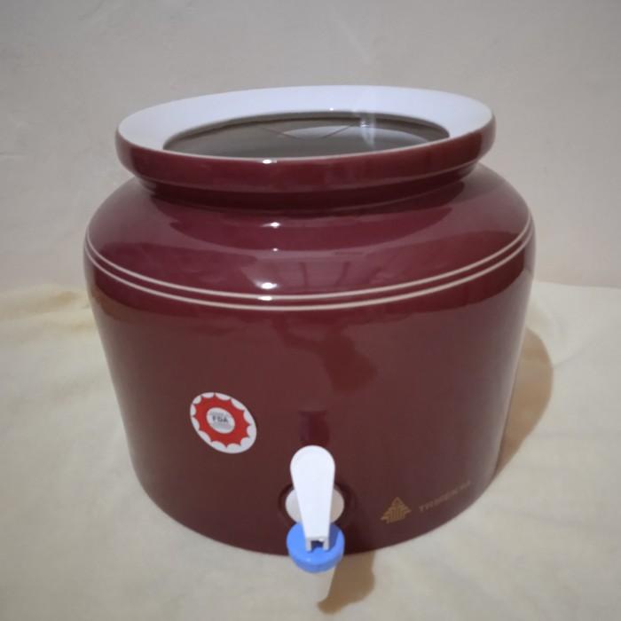 Jual Ceramic | Trisensa Guci Ceramic Air Galon Warna Polos | Shopee ...