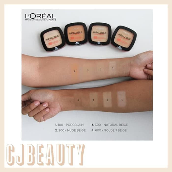 Jual LOREAL Infallible Pro-Matte Powder FINISHING 600 Golden Beige- L ...