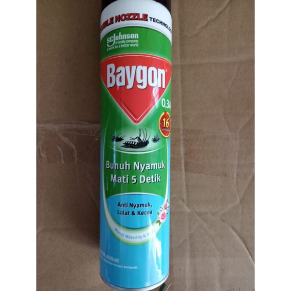 Jual Baygon 600ml Waterlily / Obat Nyamuk Baygon 600ml / Baygon Spray ...