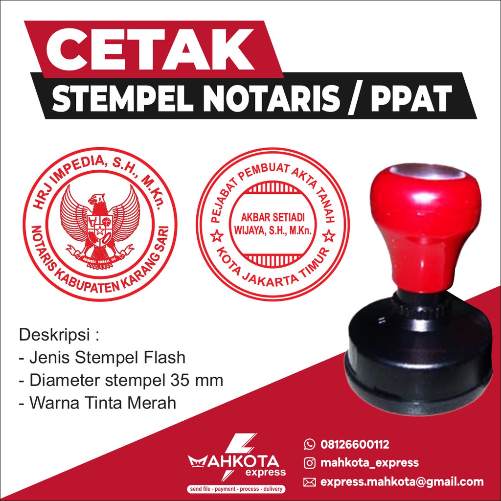 Jual Stempel Notaris/PPAT (Stempel Flash) | Shopee Indonesia