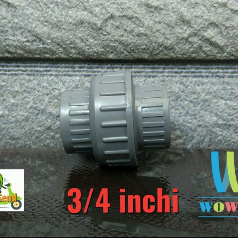 Jual Watermur 3/4 " PVC Polos Inch Inci Water Mur Watermoor Sambungan ...