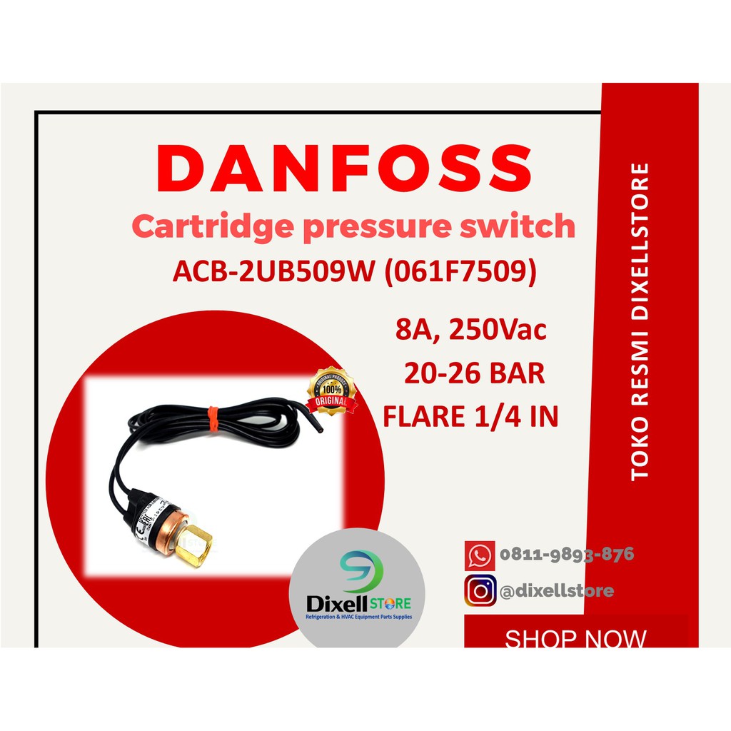 Jual Cartridge pressure switch ACB-2UB509W (061F7509) pengganti ...