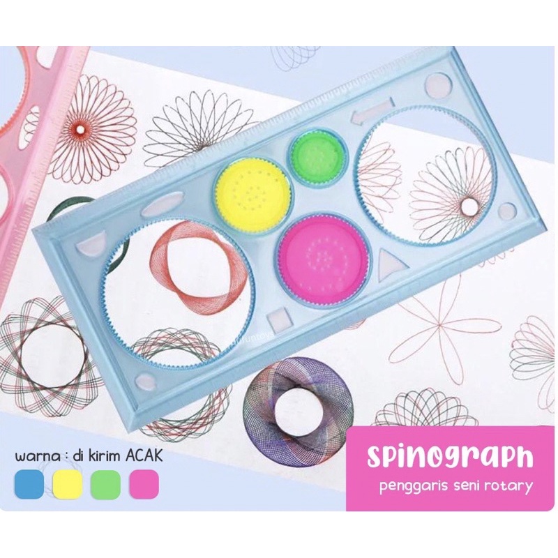Jual SPINOGRAPH PENGGARIS SENI ROTARI/PENGGARIS ROTARI BUNGA | Shopee Indonesia