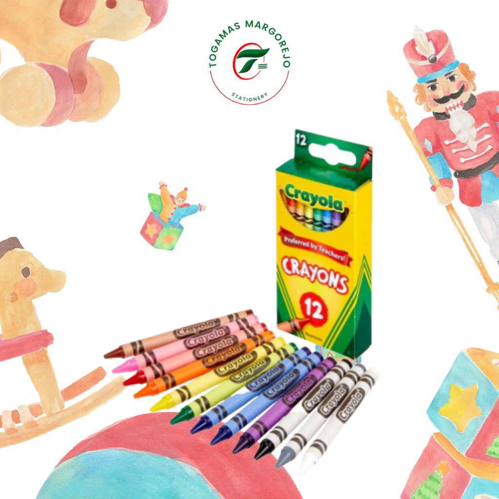 Jual READY !! CRAYON 12 WARNA KECIL 23012 CRAYOLA EMCO | Shopee Indonesia