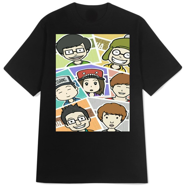 Jual Kaos Running Man Korean Chibbi Cartoon Tshirt Unisex | Shopee ...