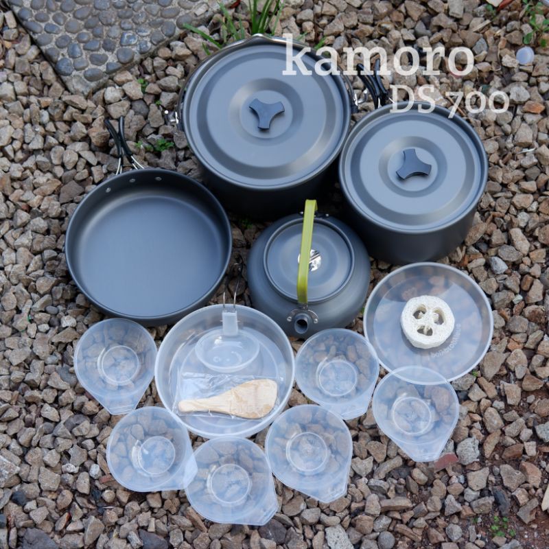 Jual cooking set DS 700 - nesting Teko alat masak camping | Shopee ...