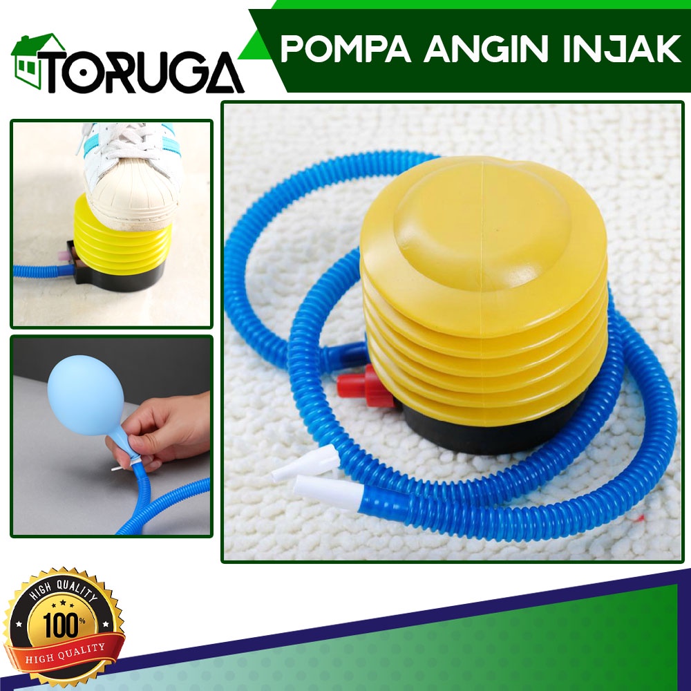 Jual Pompa Injak Manual Bulat Kuning Balon Udara Foil Ban Karet Kolam ...