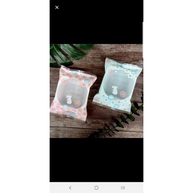 Jual 100pc kemasan bungkus kue bulan RABBIT doff sakura / plastik ...