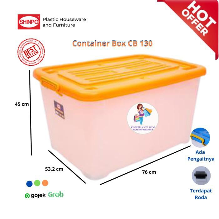 Jual Box Plastik Menyimpan Serbaguna (Container Box) Shinpo Mega CB 130 ...