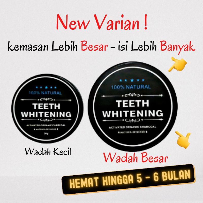 Jual Original Pemutih Gigi Teeth Whitening Actived Charcoal Powder dan ...