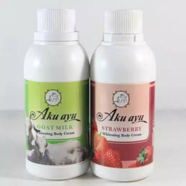 Jual Aku Ayu Whitening Body Cream 250ml Strawberry / Green Tea / Goats ...