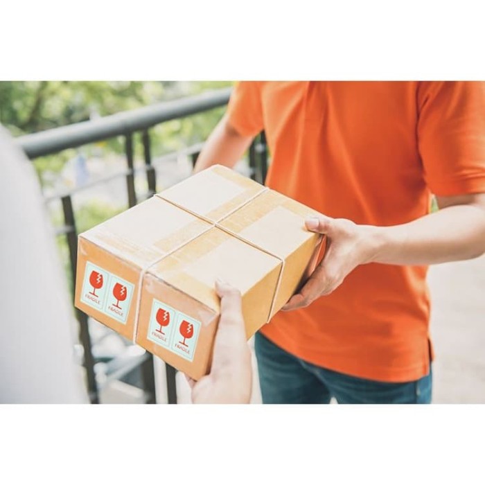 Jual Stiker Fragile 6,5cm x 4cm Sticker Kromo Tahan Air 6x4 cm | Shopee ...