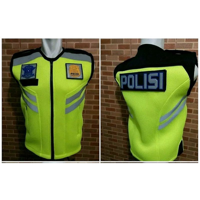 Jual Rompi Lantas - Rompi Polantas - Rompi Polri Gratis Nama | Shopee ...
