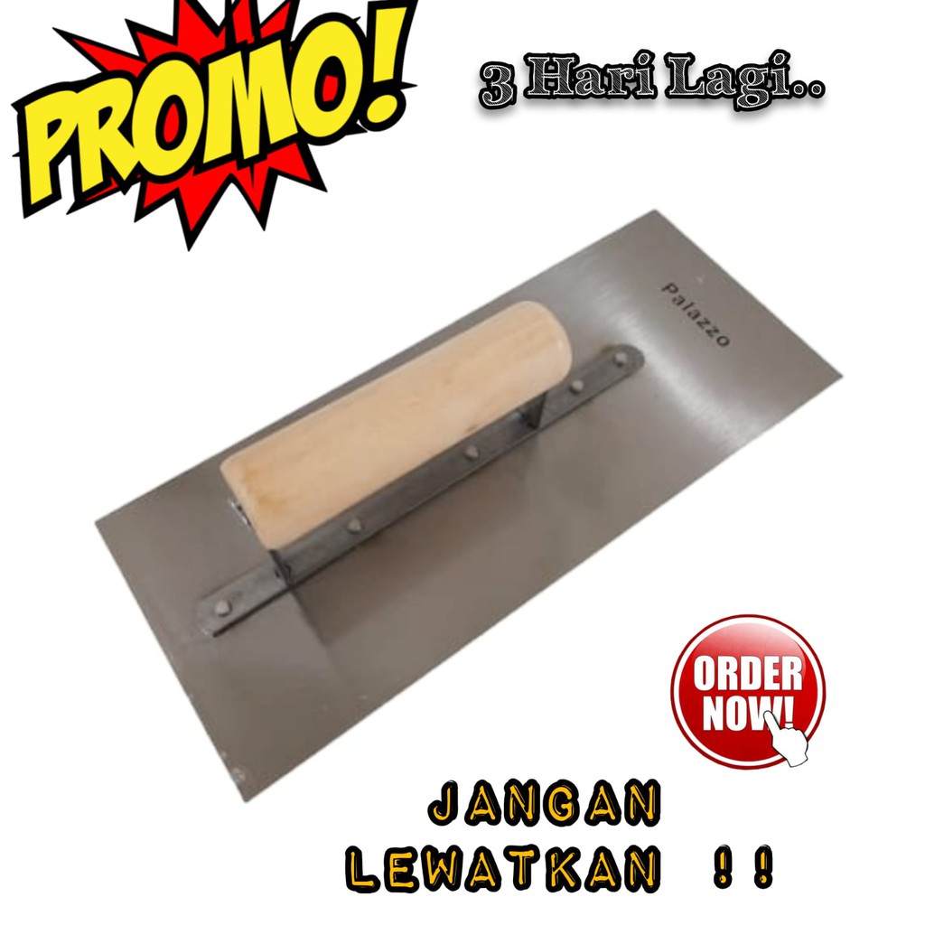 Jual Raskam Roskam Koratek Alat Perata Semen Trowel Plester Besi Gagang ...