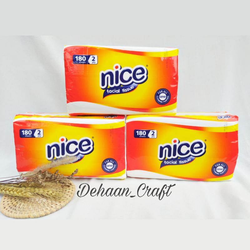 Jual Tissue Nice 180Sheet 2Ply ,Tissue Facial murah nice (kemasan baru ...