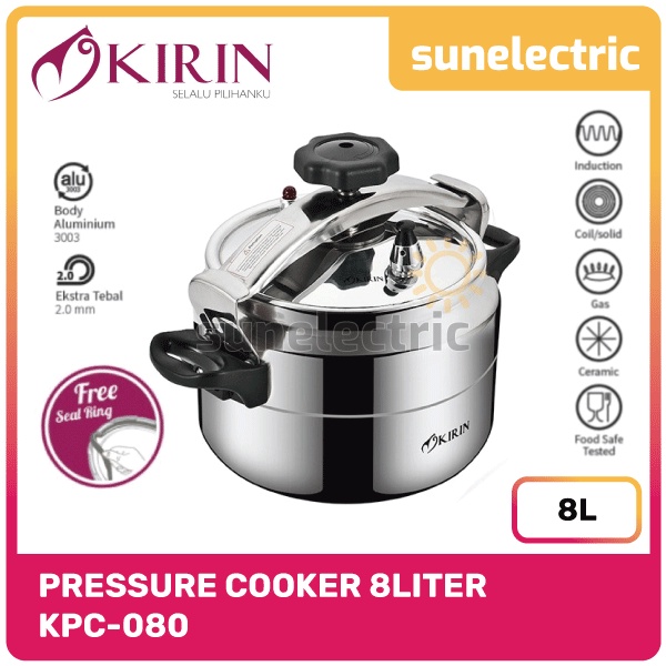 Jual Kirin KPC-080 Presto Kapasitas 8 Liter Pressure Cooker Induction ...