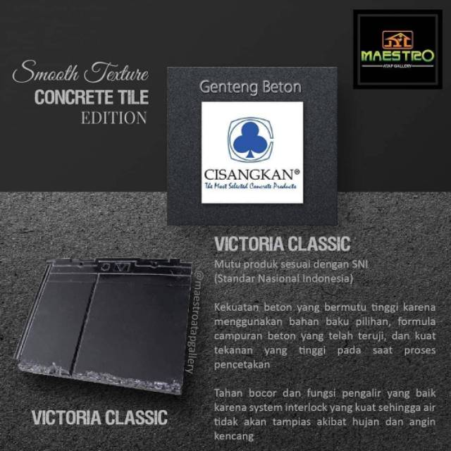 Jual Genteng beton cisangkan victoria klasik | Shopee Indonesia