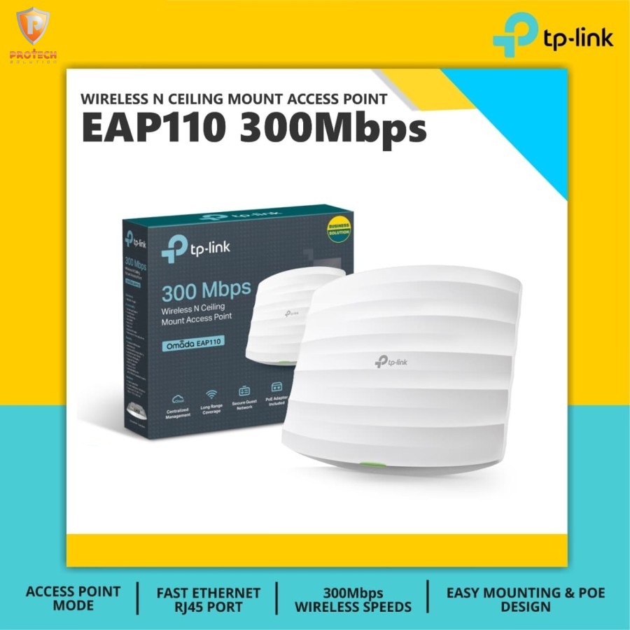 Jual Access Point TP Link EAP110 Wireless N Ceiling - TPLink EAP 110 ...