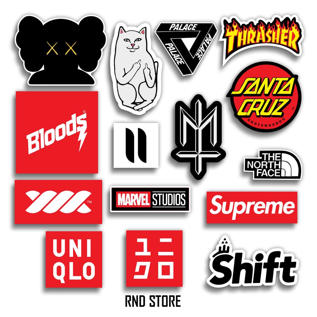 Jual STICKER SET PREMIUM (SATU PAKET) INTERNATIONAL BRAND - CUTTING ...