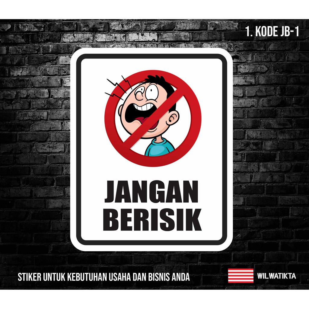 Jual Sticker Harap Tenang, Jangan berisik ( Min 2 Pcs ) | Shopee Indonesia