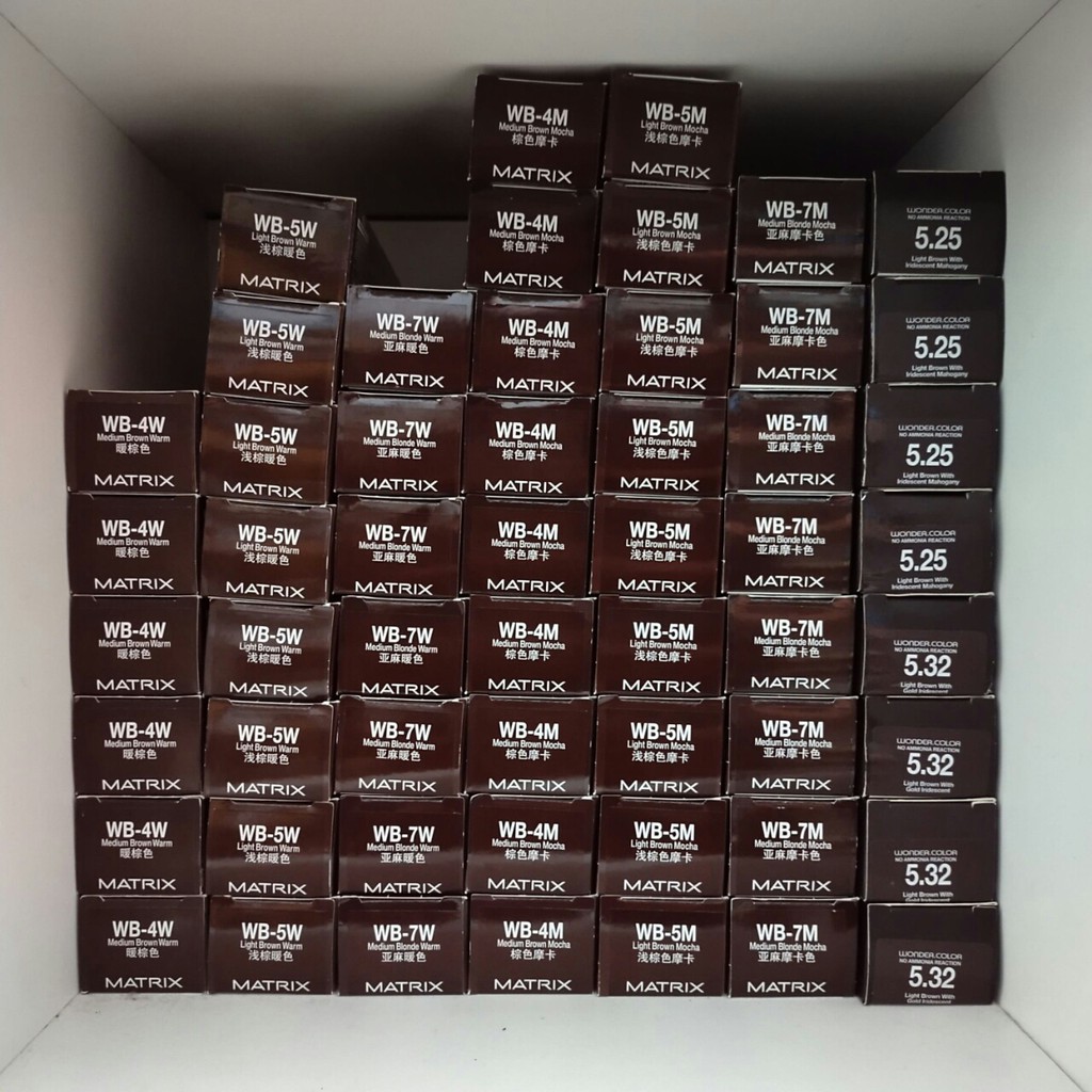 Jual Matrix Wonder Brown hair color ll Semir rambut Matrix 90 ml tanpa ...