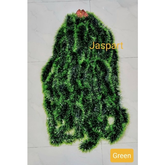 Jual SLINGER PUTIH SALJU TINSEL NATAL MURAH DEKORASI PARCEL NATAL ...
