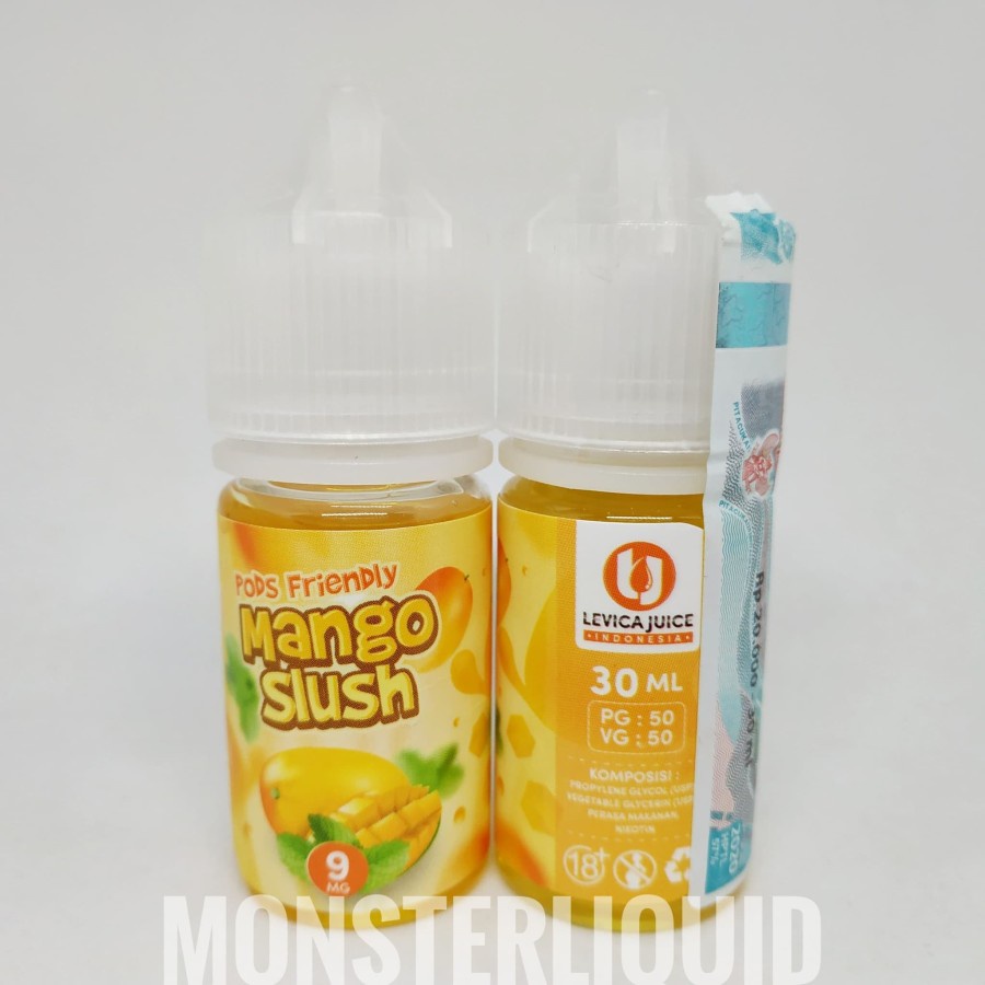 Jual POD FRIENDLY MANGO SLUSH BY LEVICA JUICE 9MG 30ML | Shopee Indonesia