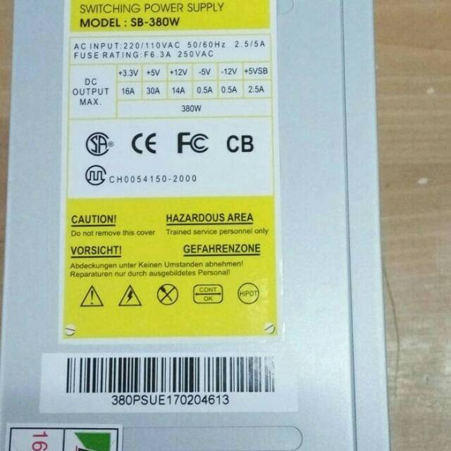 Jual Power Supply Simbadda 380 Watt Oem | Shopee Indonesia