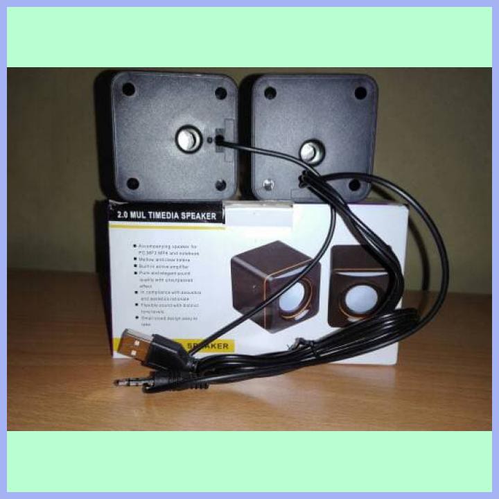Jual SPEAKER USB TWIN BLACK NET ( SPEAKER KOMPUTER ) | Shopee Indonesia