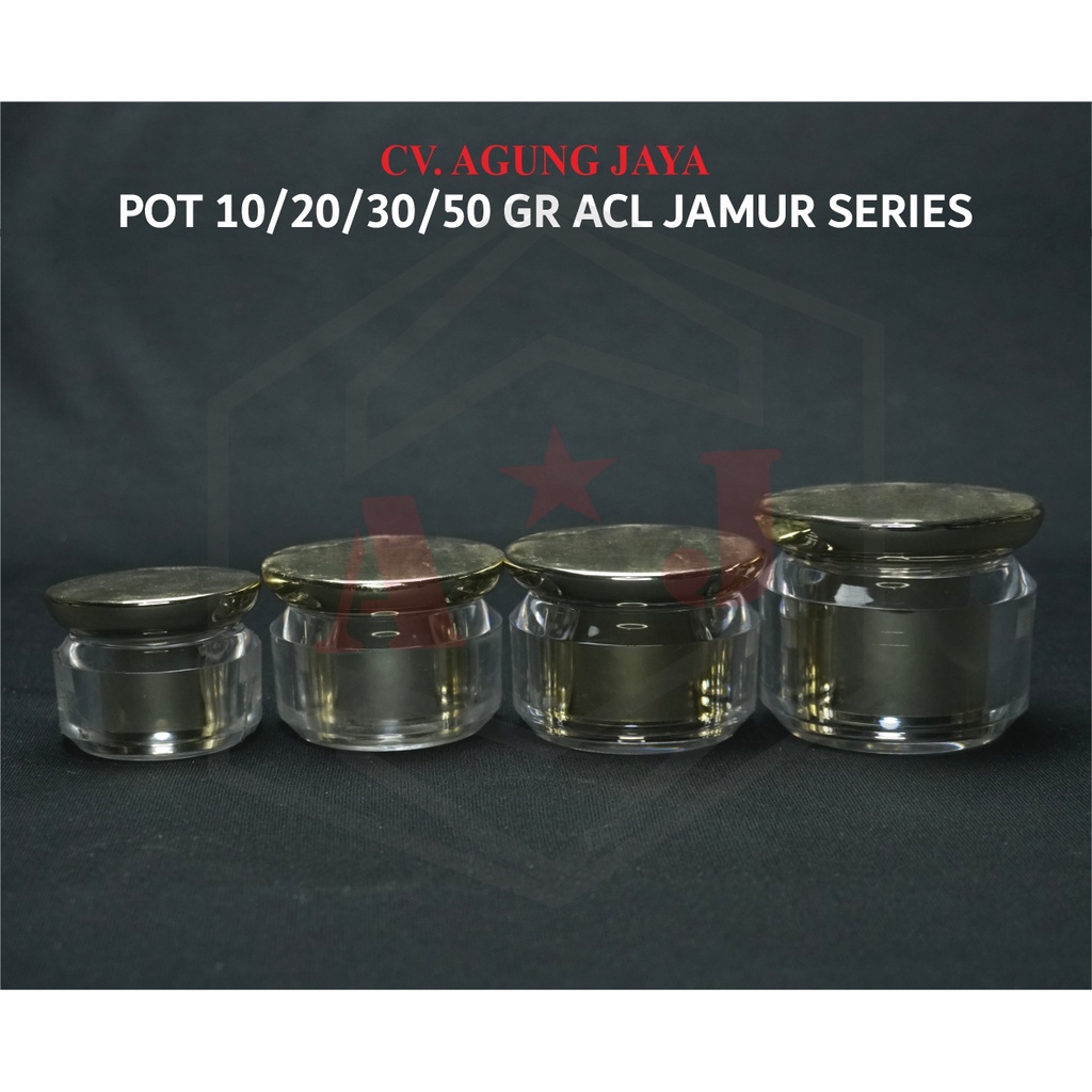 Jual Pot Akrilik/Pot Cream/10/20/Jamur Gold/Yk / Pot Acrylic / Salin ...