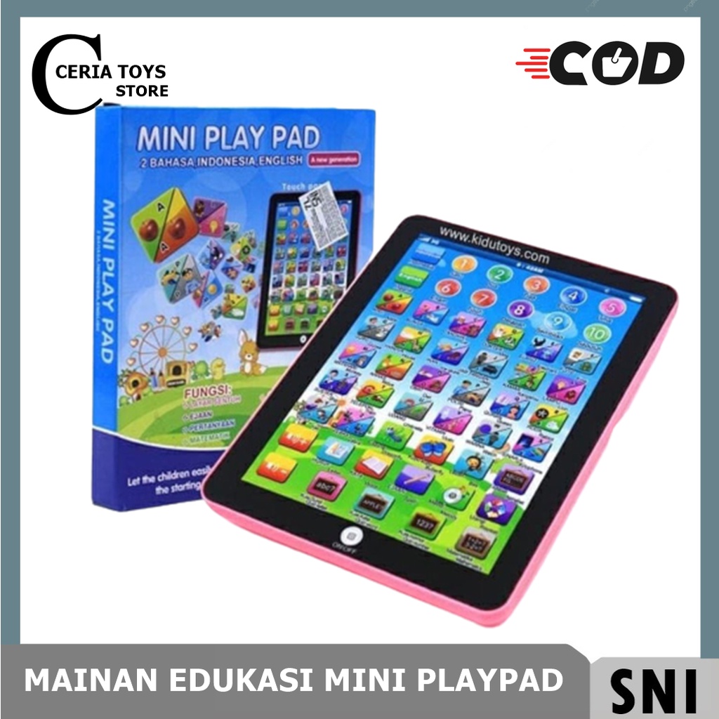 Jual MAINAN EDUKASI MINI PLAYPAD 2 BAHASA ENGLISH INDONESIA / MAINAN ...