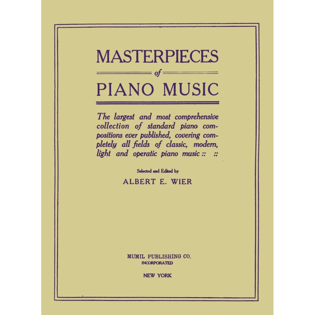 Jual Buku Piano Masterpieces of Piano Music | Shopee Indonesia