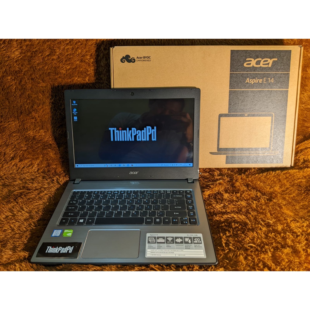 Jual Laptop Acer Aspire E5-476G Core i3 8130u Nvidia Mulus Fullset ...