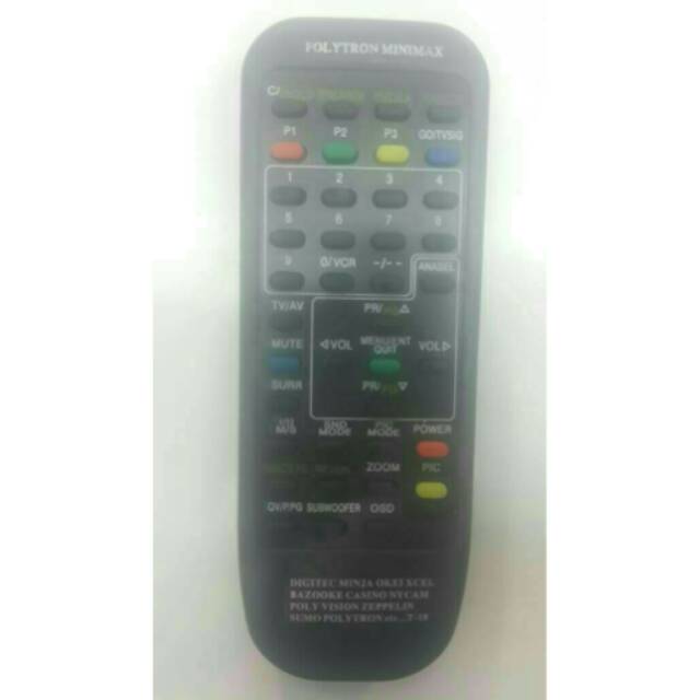 Jual REMOTE TV POLYTRON REMOTE TV TABUNG POLYTRON | Shopee Indonesia