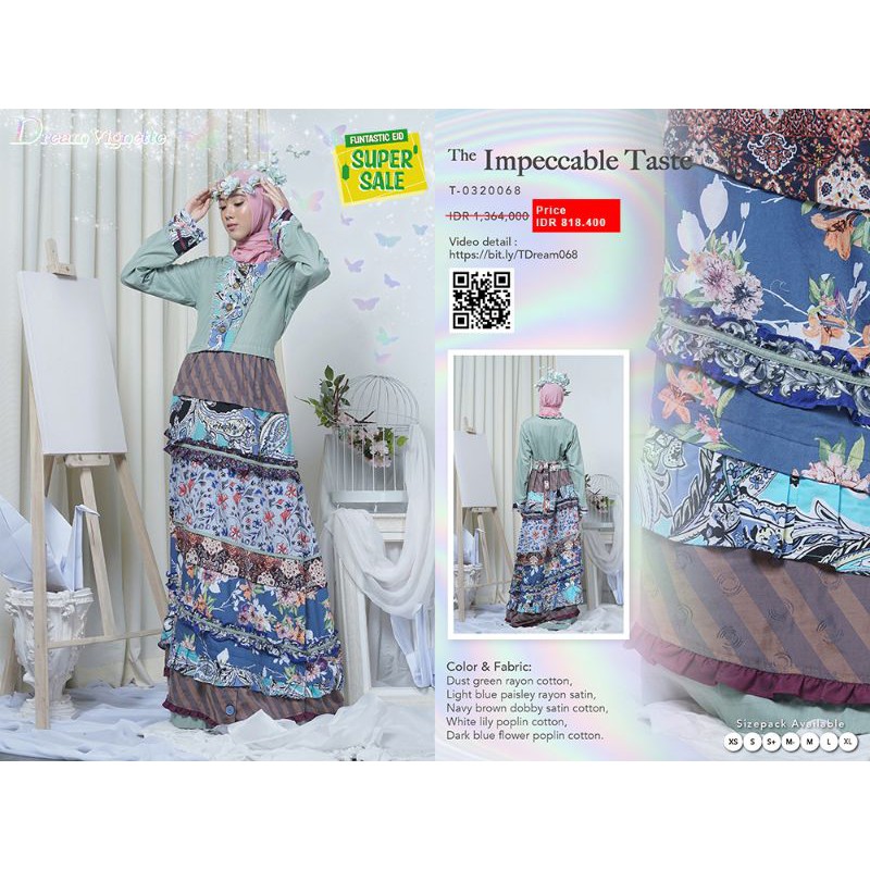 Jual Promo Opening Season Sale 2022 Tuneeca Dream Vignette T-0320 Kode ...