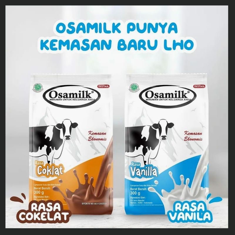 Jual Susu Osamilk Penggemuk Badan 300gr Original 100% | Shopee Indonesia