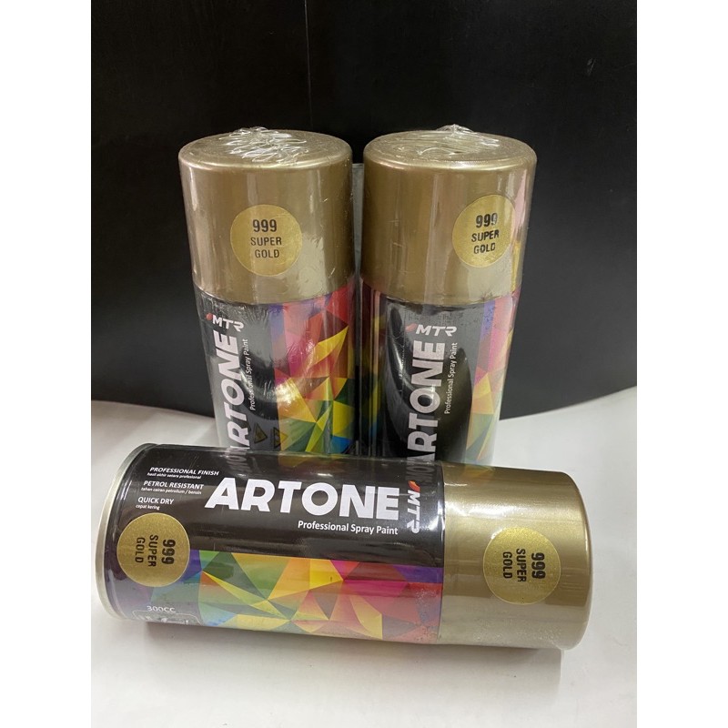 Jual Cat Semprot PILOX SUPER GOLD 999 300CC ARTONE MTR | Shopee Indonesia
