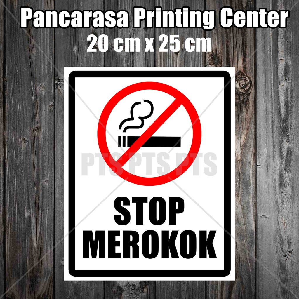 Jual Sticker 4 Stop Merokok safety sign warning sign Surabaya | Shopee ...