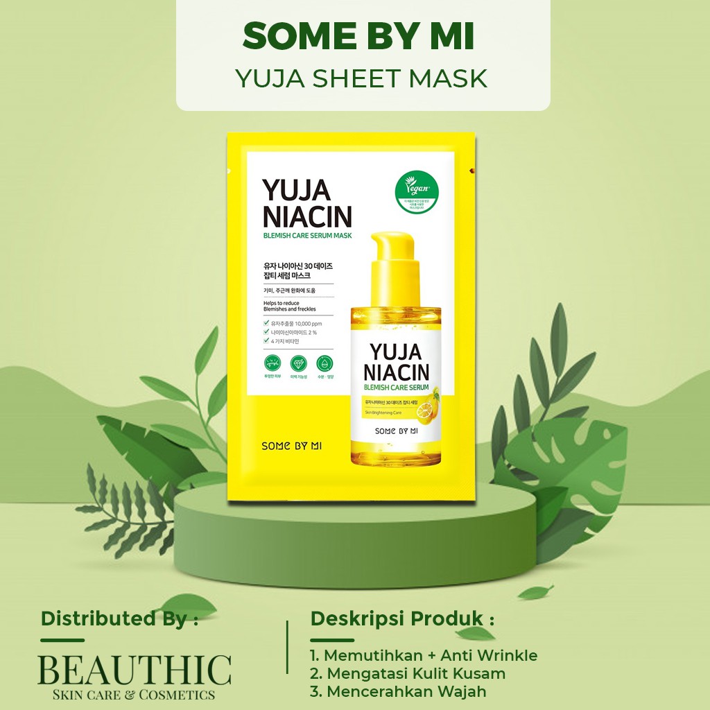 Jual SOMEBYMI YUJA NIACIN BLEMISH CARE SERUM SHEET MASK | Shopee Indonesia