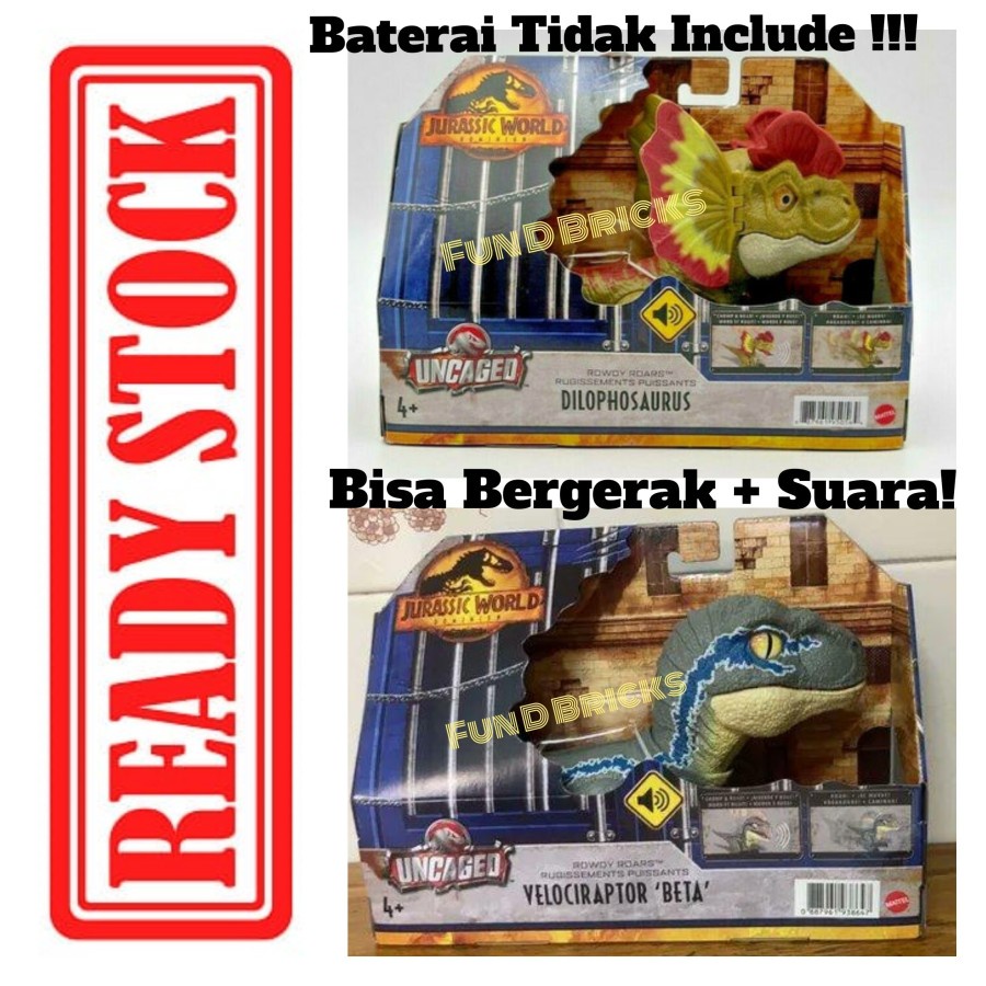 Jual Jurassic World Dominion Uncaged Rowdy Roars Dilophosaurus