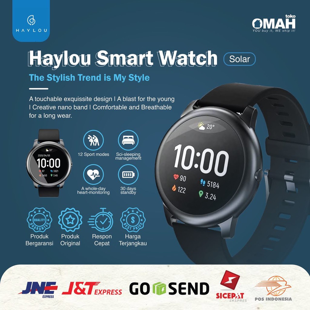 Jual Haylou Solar LS05 Smartwatch Original Jam Tangan Garansi Versi ...