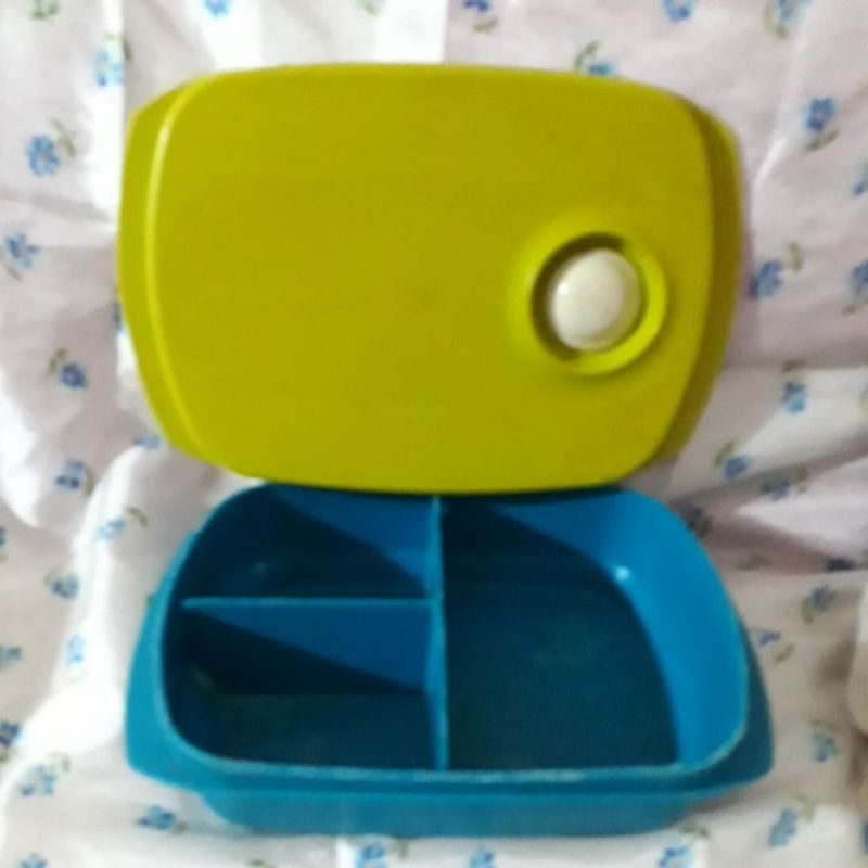 Jual tempat bekal lunch box besar 1 liter byo tupperware tuppy tw ...