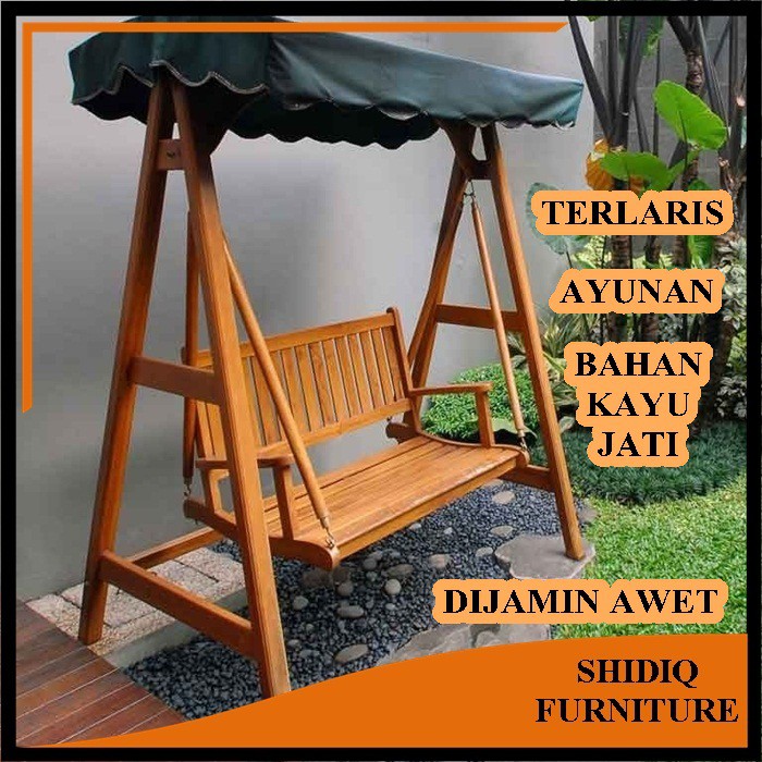 Jual KURSI AYUNAN TAMAN BAHAN KAYU JATI MODEL MINIMALIS COCOK UNTUK ... Jual KURSI AYUNAN TAMAN BAHAN KAYU JATI MODEL MINIMALIS COCOK UNTUK ...