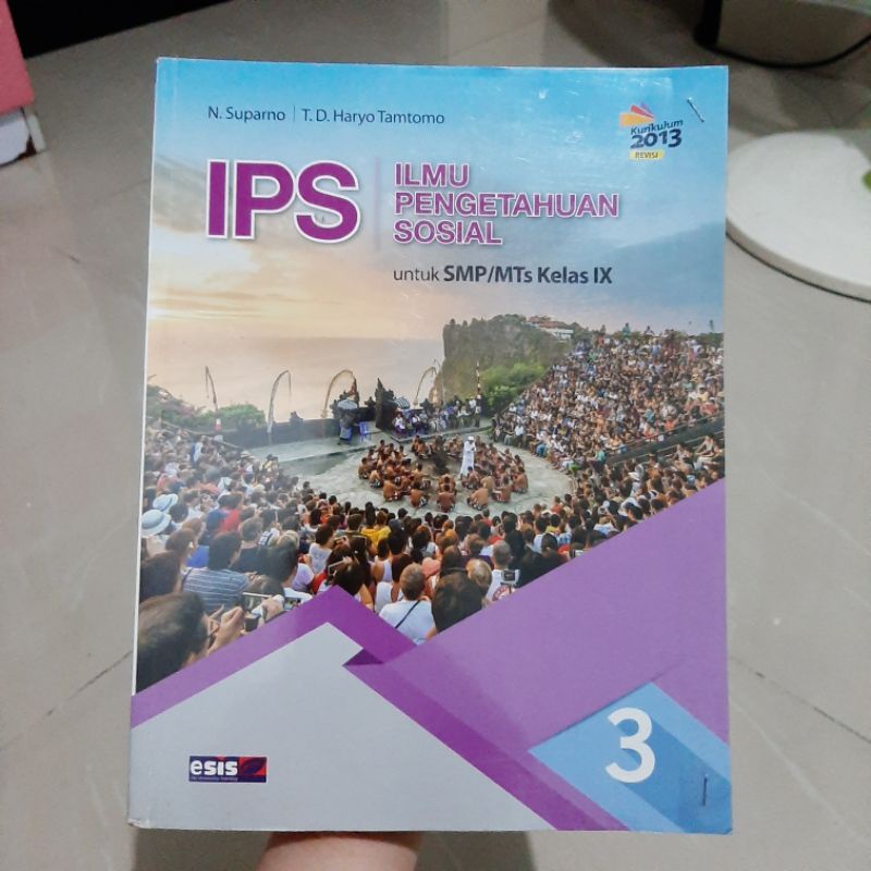 Jual Buku IPS kelas 9 SMP Erlangga esis kurikulum 2013 | Shopee Indonesia