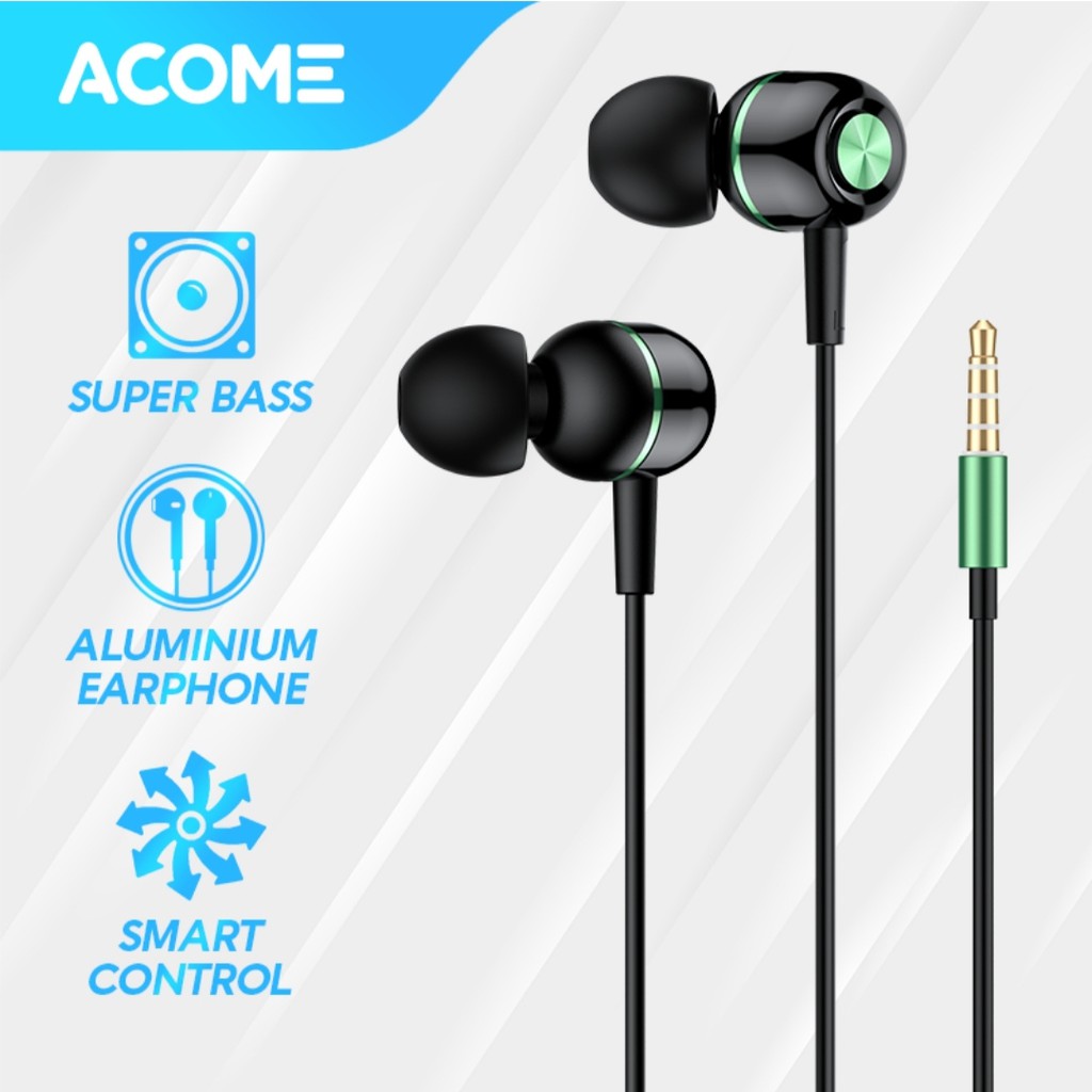 Jual ACOME AW02 Wired Earphone Headset In-Ear Color Super Bass ...