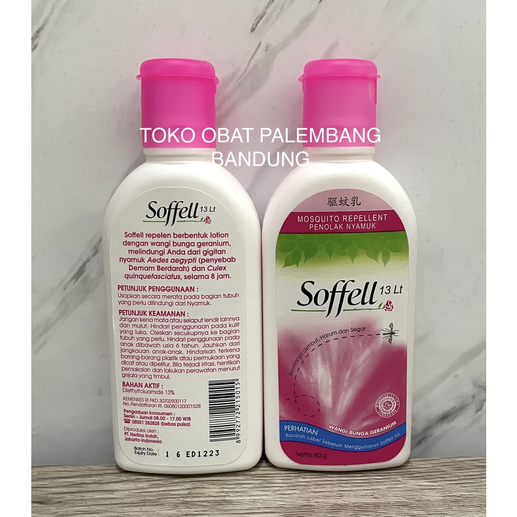 Jual SOFFELL LOTION 60GR GERANIUM BENGKOANG KULIT JERUK 13LT LOTION ...