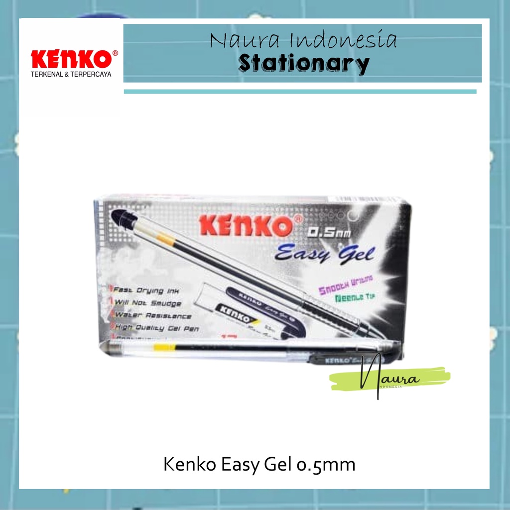 Jual [1 PACK] Pulpen Easy Gel Kenko | Pulpen Kenko (12pcs) | Shopee Indonesia